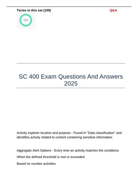 Sc 400 Exam Questions And Answers 2025 Sc 400 Stuvia Us