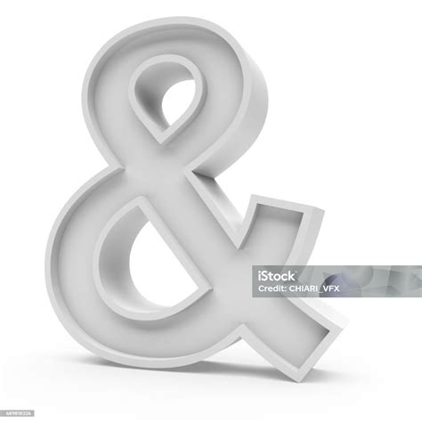 3d 렌더링 회색 소재 앰퍼샌드 기호 절연 흰색 배경 앰퍼샌드에 대한 스톡 벡터 아트 및 기타 이미지 앰퍼샌드 3차원 형태