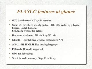 Porting C Apps To FLASCC PPT Programming Languages Computing