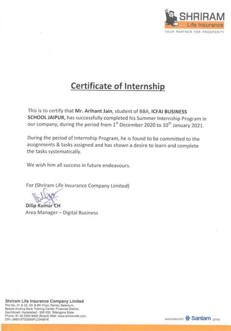 Arihant Jain On Linkedin Internship