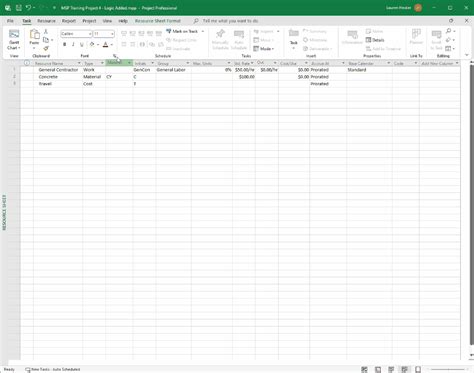 How To Create Resources In Microsoft Project Taradigm