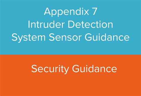 Appendix 7 Intruder Sensor Selection — Archives And Records Association