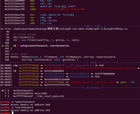 [cve] xpdf cve 2019 13288 漏洞分析