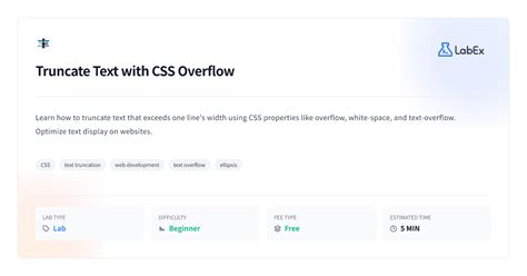 Css Truncate Text Web Development Tutorial Labex