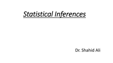 inferential statistics pdf science