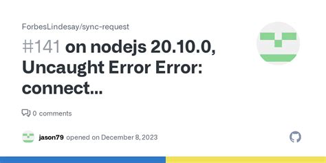 On Nodejs 20100 Uncaught Error Error Connect Econnrefused 127001