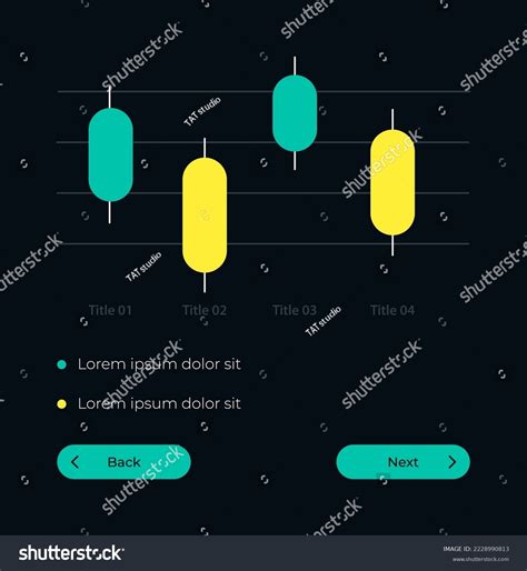 Candlestick Diagram Ui Element Template Editable Stock Vector Royalty Free 2228990813