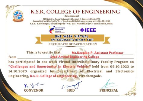 Deepika Pandian On Linkedin Ieee Fdp K