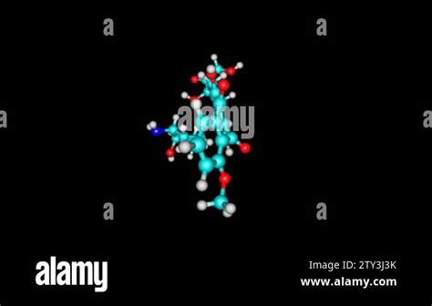 Doxorubicin Drug Molecular Model Stock Videos And Footage Hd And 4k Video Clips Alamy