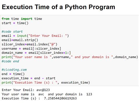 Day 40 Calculation Of Execution Time Of A Python Program ~ Computer