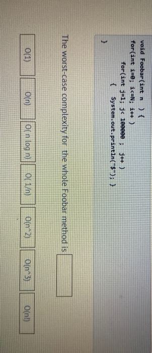 Solved Void Foobarint N Forint I0 I