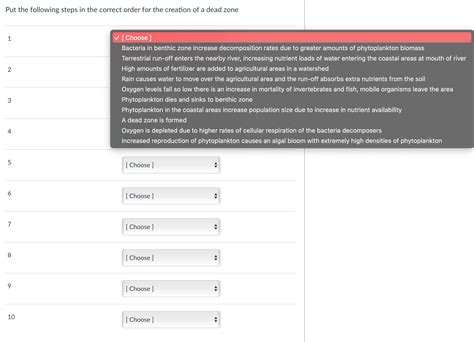 Solved Put The Following Steps In The Correct Order For The Chegg