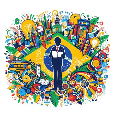 يوم المعلم البرازيلي معلم المدرسة الكتاب Png صورة للتحميل مجانا