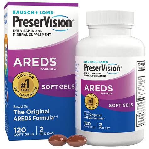 Preservision Areds Eye Vitamin And Mineral Supplement Tablets Soft Gels