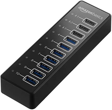 Amazon Basics Usb C Port Hub With Power Adapter W V A Black Eu Amazon Ca