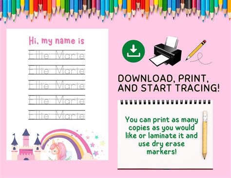 Easy Customizable Name Trace Sheet FREE Alphabet Tracing Etsy