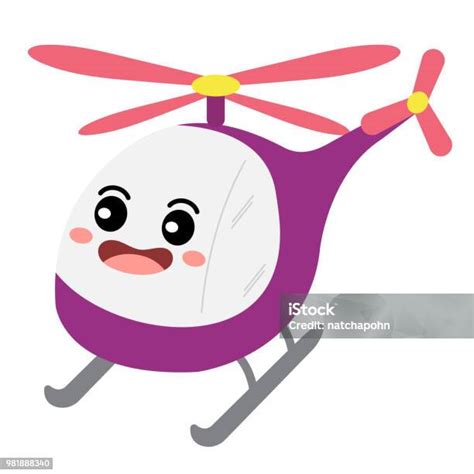 헬리콥터 운송 만화 캐릭터 관점 보기 벡터 일러스트 레이 션 3차원 형태에 대한 스톡 벡터 아트 및 기타 이미지 3차원 형태