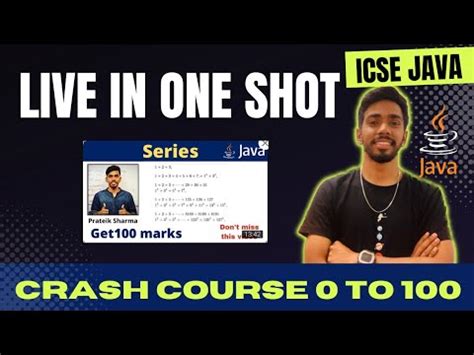 Computer Class ICSE Crash Course Java YouTube