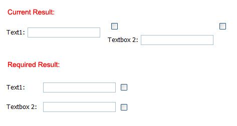 Checkbox Behind Textfield Suite DHTMLX