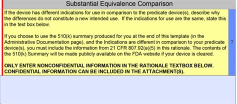 differences between your indications for use and the predicate device