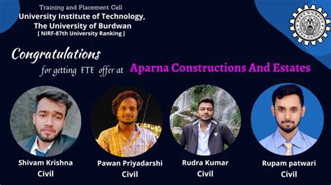 Placement Cell Uit Burdwan University Nirf 86 2023 On Linkedin Uit2023 12 Comments