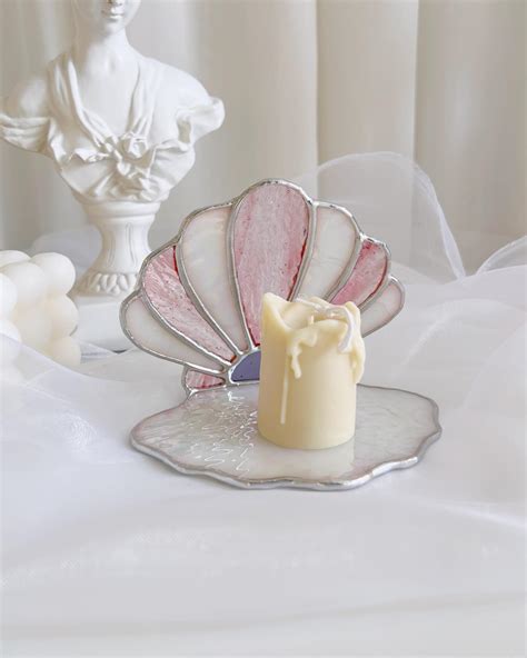 메르헨 유리공방 스테인드글라스 유리공예 원데이클래스 취미 창업전문 New 조개 캔들홀더 메르헨유리공방의 많은 귀엽고 예쁜 작품들 중에 조개 관련된 것들이 없더라구요