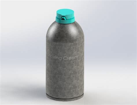 Cad Solidworks 3dmodel Hygiene Shavingcreamcan Hasanain Shuja