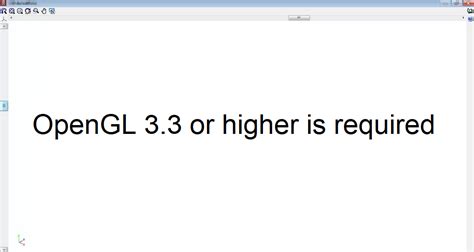 opengl 3 3 or higher is required learning cype