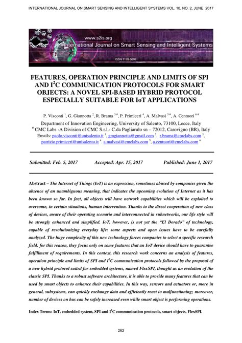 pdf features operation principle and limits of spi and i2c