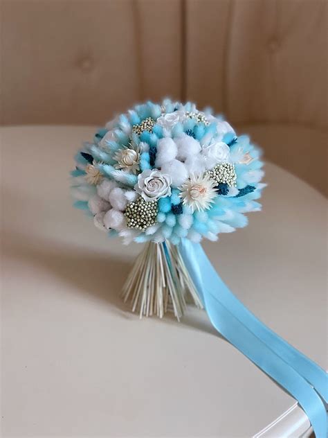 Букет невесты в бирюзовых оттенках Букет свадьба Флористика Цветы