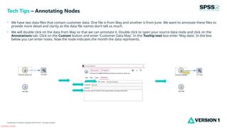 Annotating Nodes In IBM SPSS Modeler Pptx