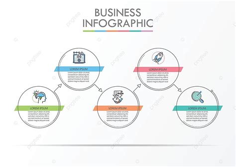 presentation infographic template roadmap graph infographic vector