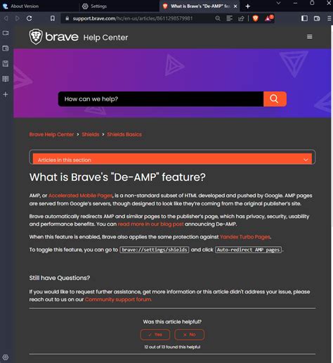Add Learn More Link For De Amp Setting · Issue 24871 · Bravebrave Browser · Github