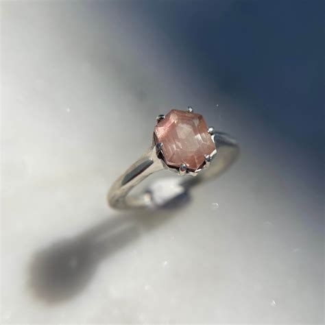Oregon Sunstone Hex Ring Iron Oxide Designs