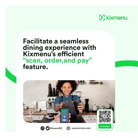 Kixmenu On Linkedin Scan Allow Customers To Scan A Qr Code Placed On