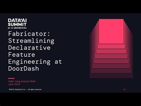 Free Video Fabricator Streamlining Declarative Feature Engineering