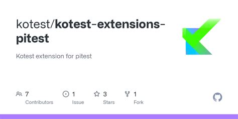Github Kotestkotest Extensions Pitest Kotest Extension For Pitest