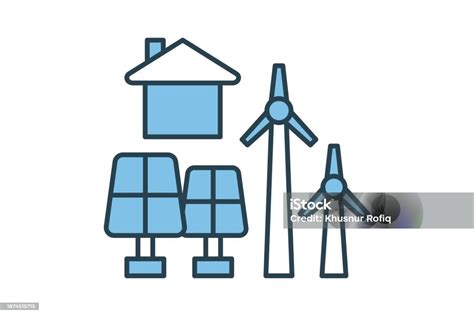 Smart Grid Icon Icon Related With Energy And Technological Development Flat Line Icon Style