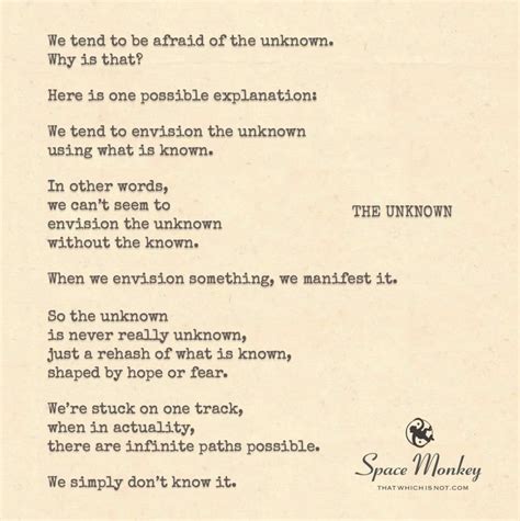 The Unknown Beyond Th Threat Cape Odd