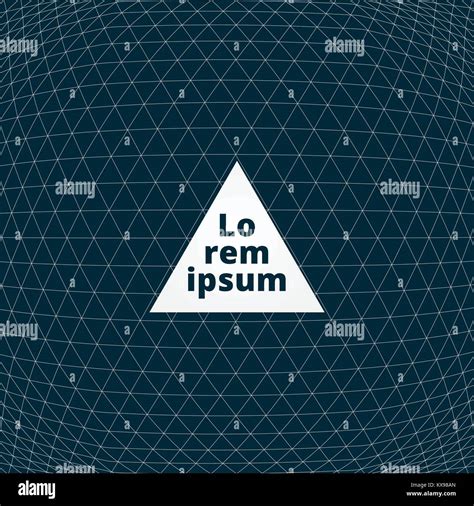 Abstract Outline Geometric Triangle Pattern Seamless Convex Vector