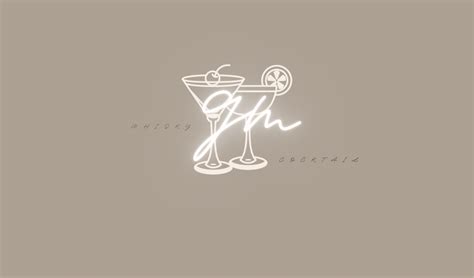 바텐더 명함 명함 포트폴리오 크몽