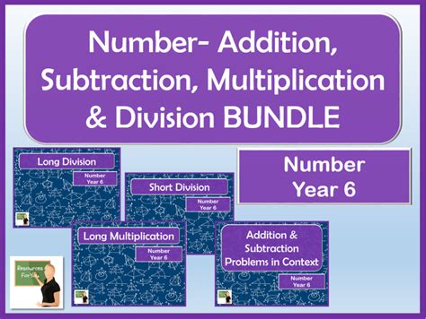 Maths Four Operations Bundle Year 6 Teaching Resources