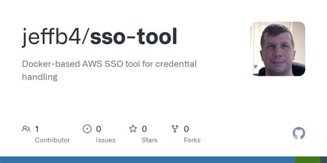 github jeffb4 sso tool docker based aws sso tool for credential handling