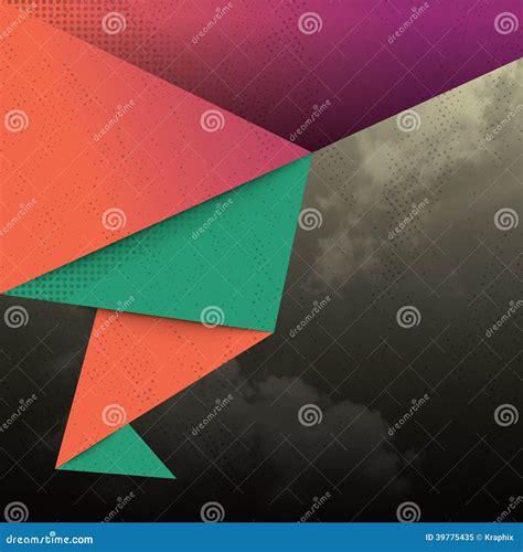 Abstract Triangle Shape Background Stock Vector Illustration Of