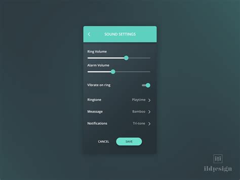 Sound Settings Ui Design By Ildiko Gaspar On Dribbble