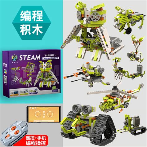Hot Sale Programmable Robot Electric Science Education Building Blocks