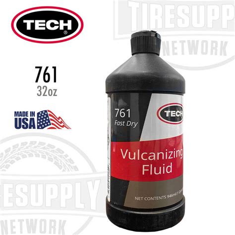 Tech Fast Dry Chemical Vulcanizing Fluid Tire Repair Cement 1 Quart