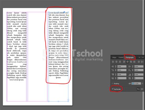 Cara Merapikan Pemenggalan Suku Kata Di Indesign Kursus Desain Grafis