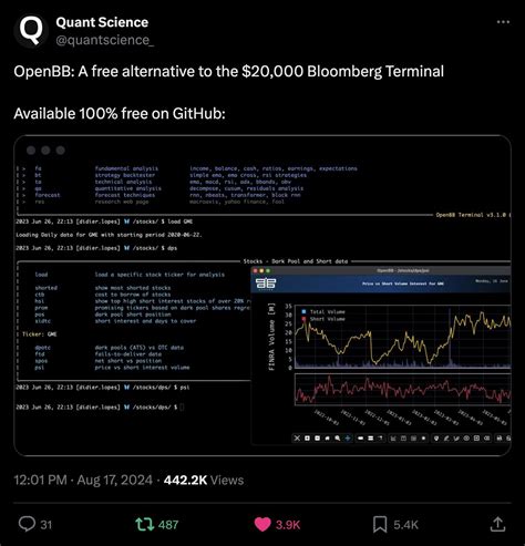 quant science on linkedin happy to help openbb is an amazing open