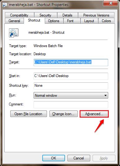 How To Create A Desktop Shortcut Of A CMD Command In Windows